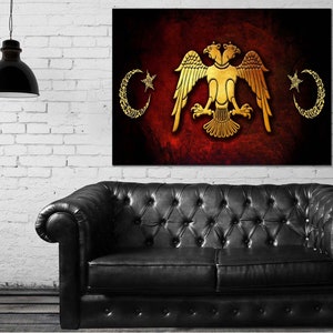 Seljuks Eagle, Selcuklu Kartali Turkish Canvas Wall Art - Etsy