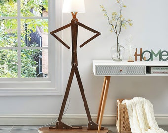 Wooden Stick Lamp - Etsy