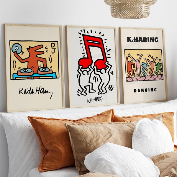 Keith Haring Wall Decal - Etsy