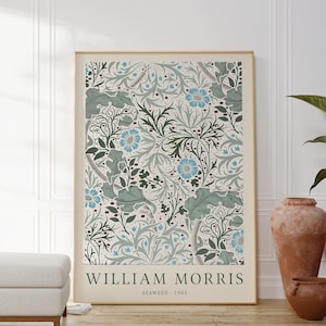 William Morris Seaweed Poster, Nature Inspired Art Print, Clean ...