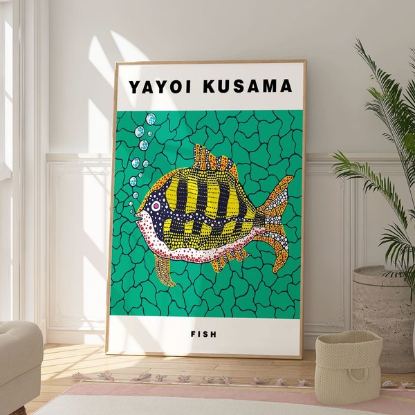 Yayoi Kusama Print Yayoi Kusama Polka Dot Poster - Etsy