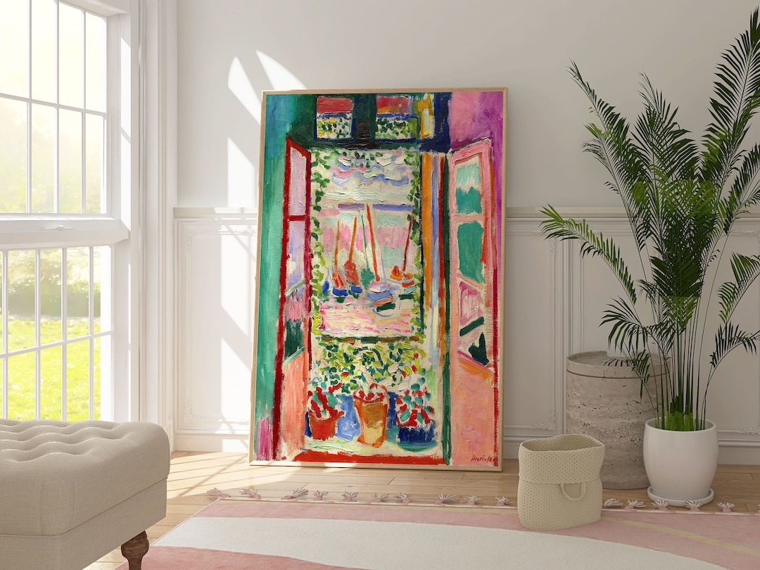 Henri Matisse the Open Window Print, Modern Colourful Poster, Living ...