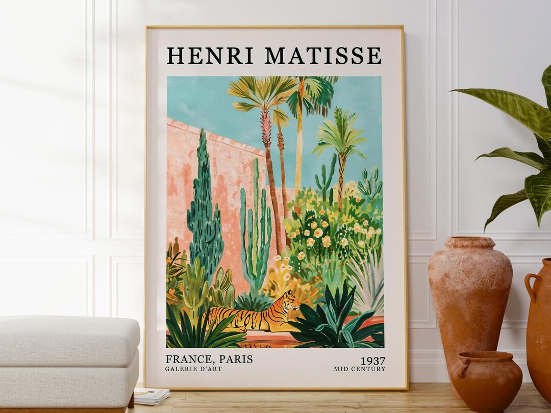 Henri Matisse Botanical Wall Art Print, Nature Inspired Jungle Artwork ...