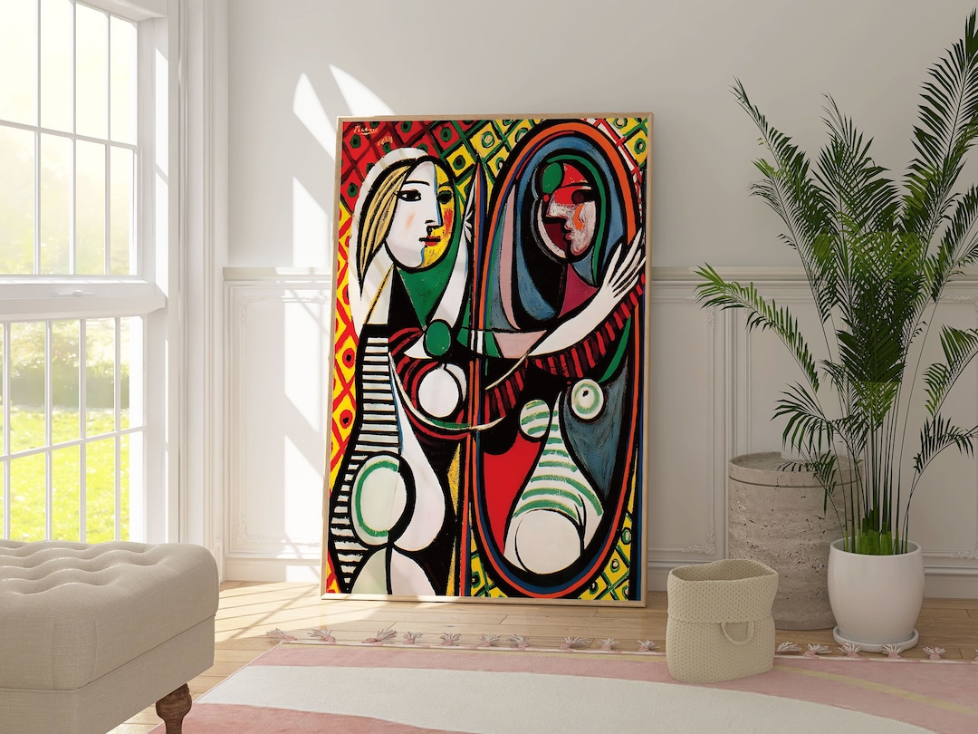 Pablo Picasso Girl Before a Mirror Print, Abstract Wall Art Poster ...