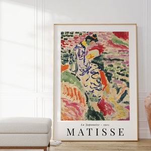 2er-Set Bunte Henri Matisse Poster, Offenes Fenster und Japanische Frau Drucke, Beliebte ...