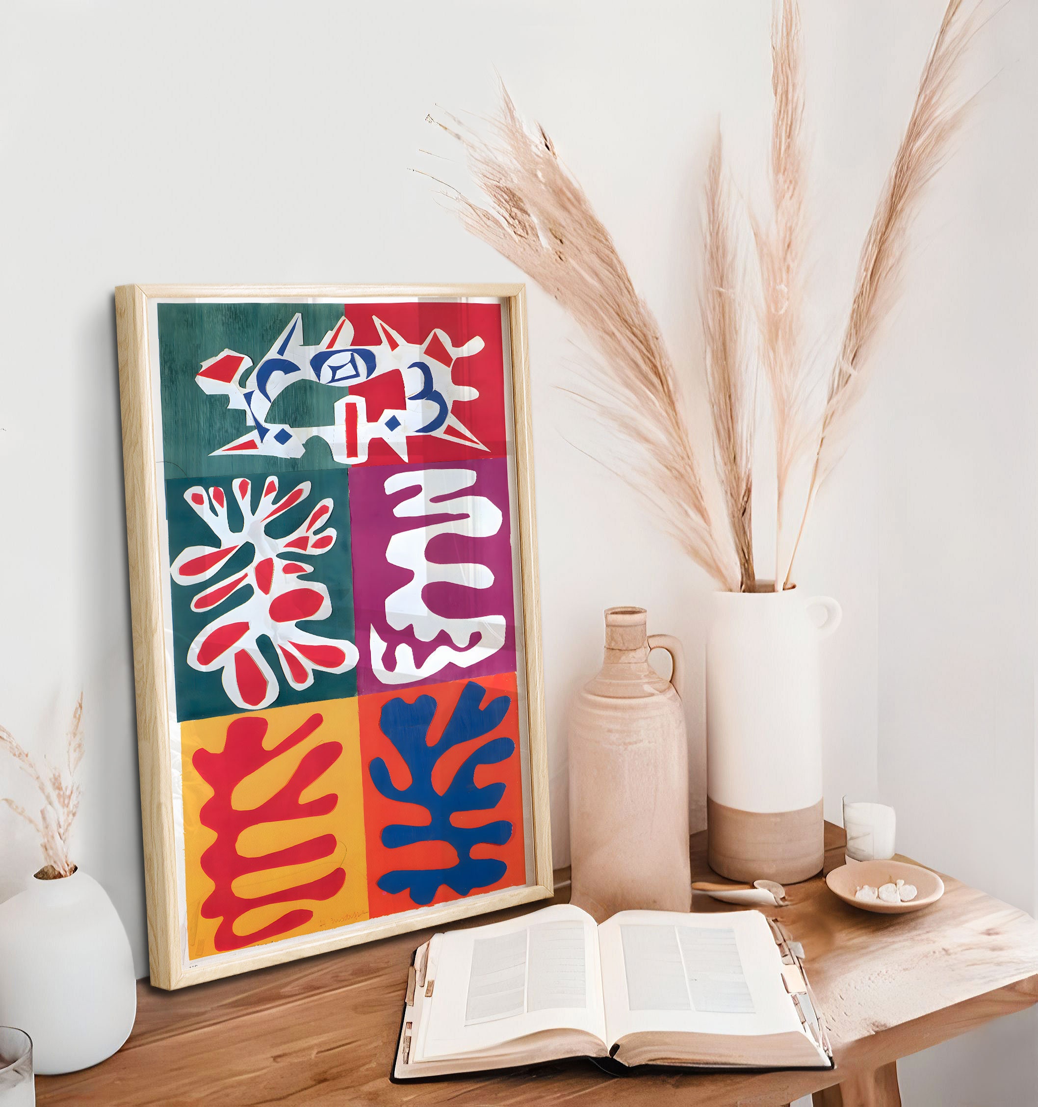 Henri Matisse the Panel With Mask Print, Colourful Modern Art Poster ...