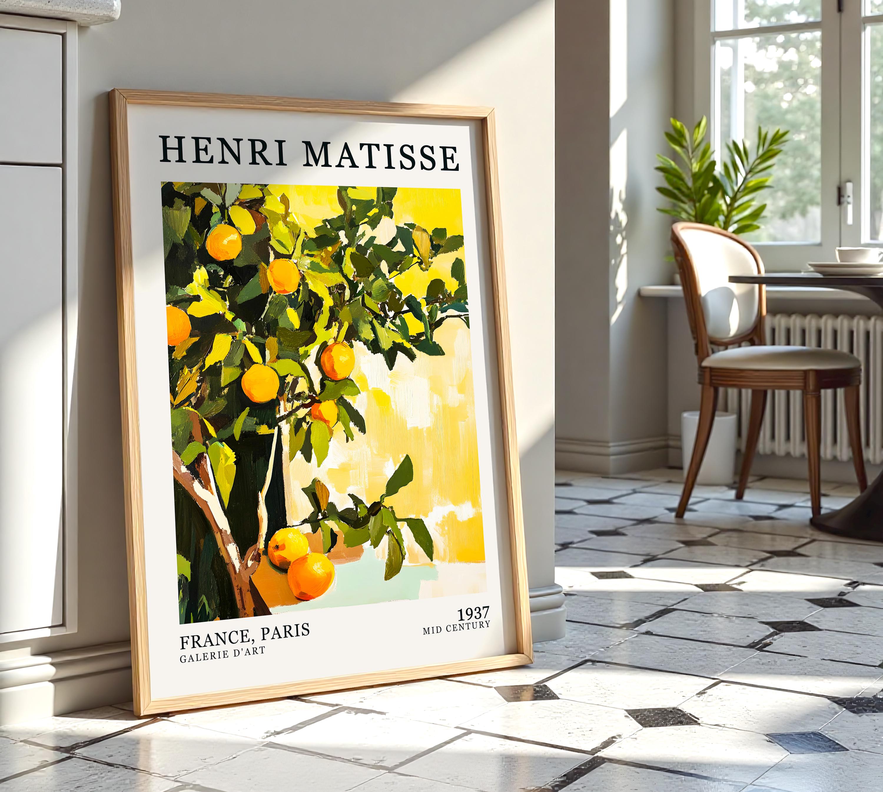 Henri Matisse Oranges Art Print, France Paris Gallery Wall Art, Mid ...