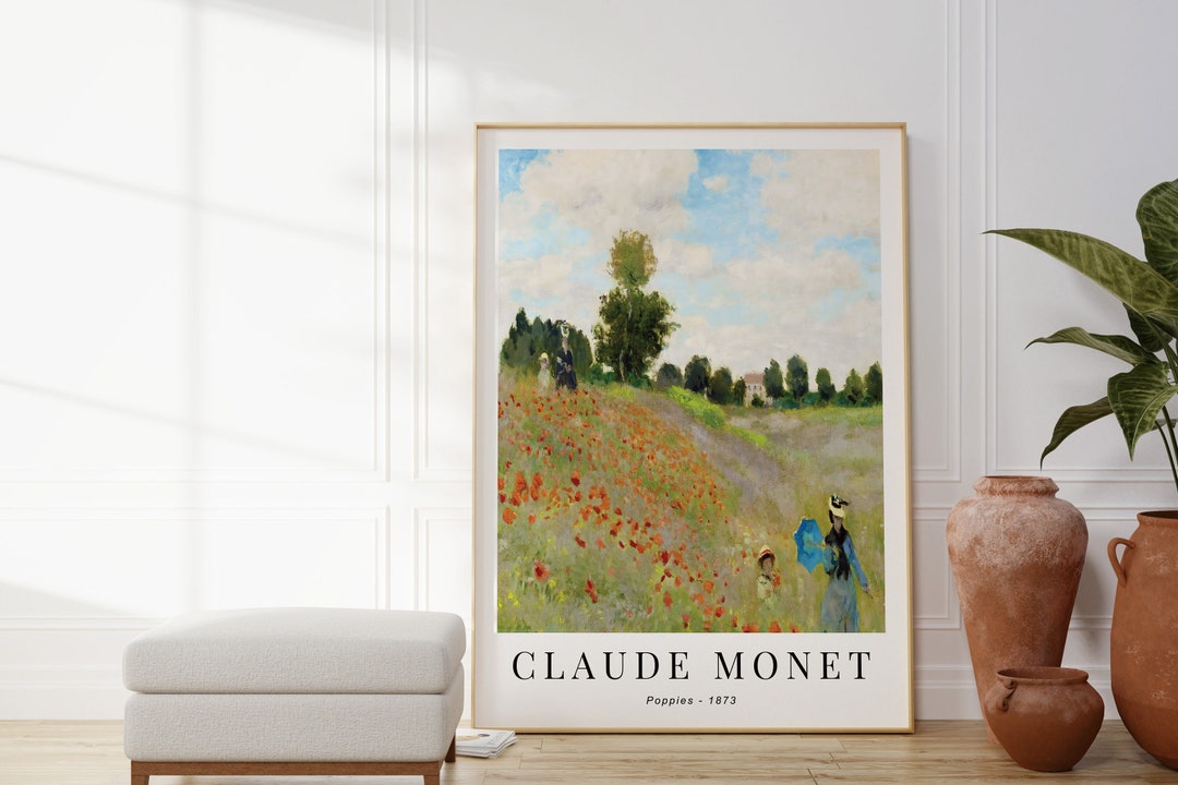 Claude Monet Poppies Print, Impressionist Wall Art, Fine Art ...