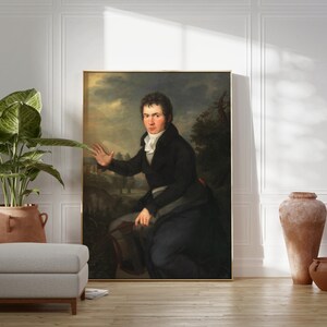 Beethoven Portrait Poster, Classical Music Room Wall Art - Etsy