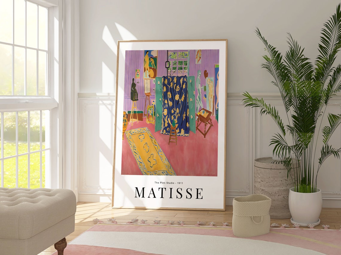 Henri Matisse the Pink Studio Print, Gallery Wall Art, Modern Famous ...