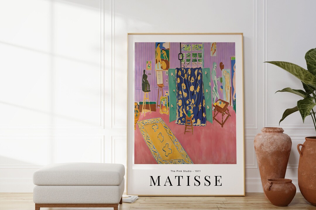 Henri Matisse the Pink Studio Print, Gallery Wall Art, Modern Famous ...