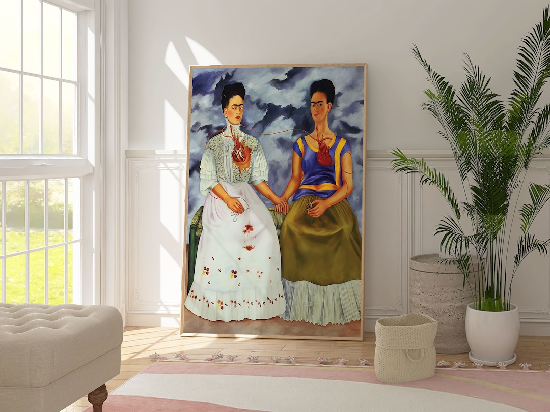 Frida Kahlo the Two Fridas Original Artwork, Abstract Art Print ...