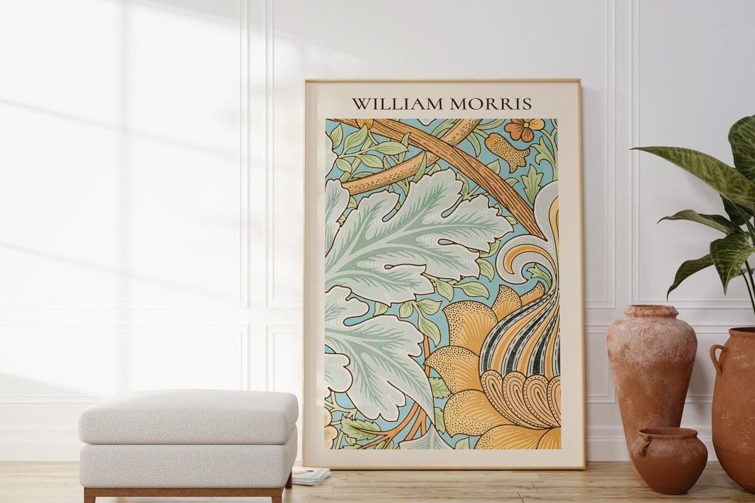 William Morris St. James Pattern Print, Vintage Textile Design Poster ...