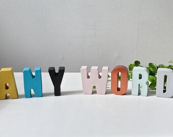 Free Standing Alphabet Letters - Etsy UK