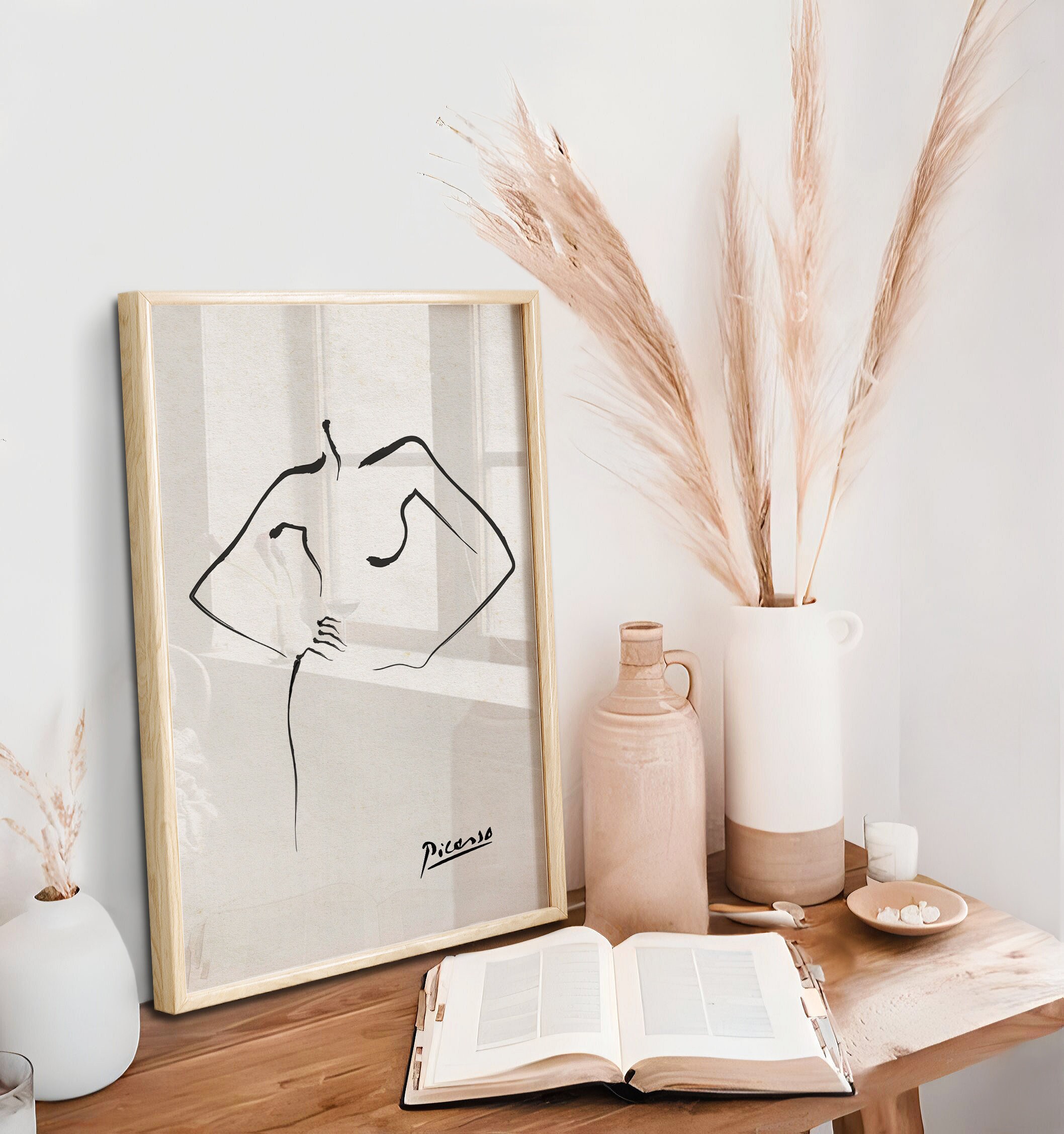 Pablo Picasso Scandinavian Woman Body Print, Modern Gallery Wall Art - Etsy