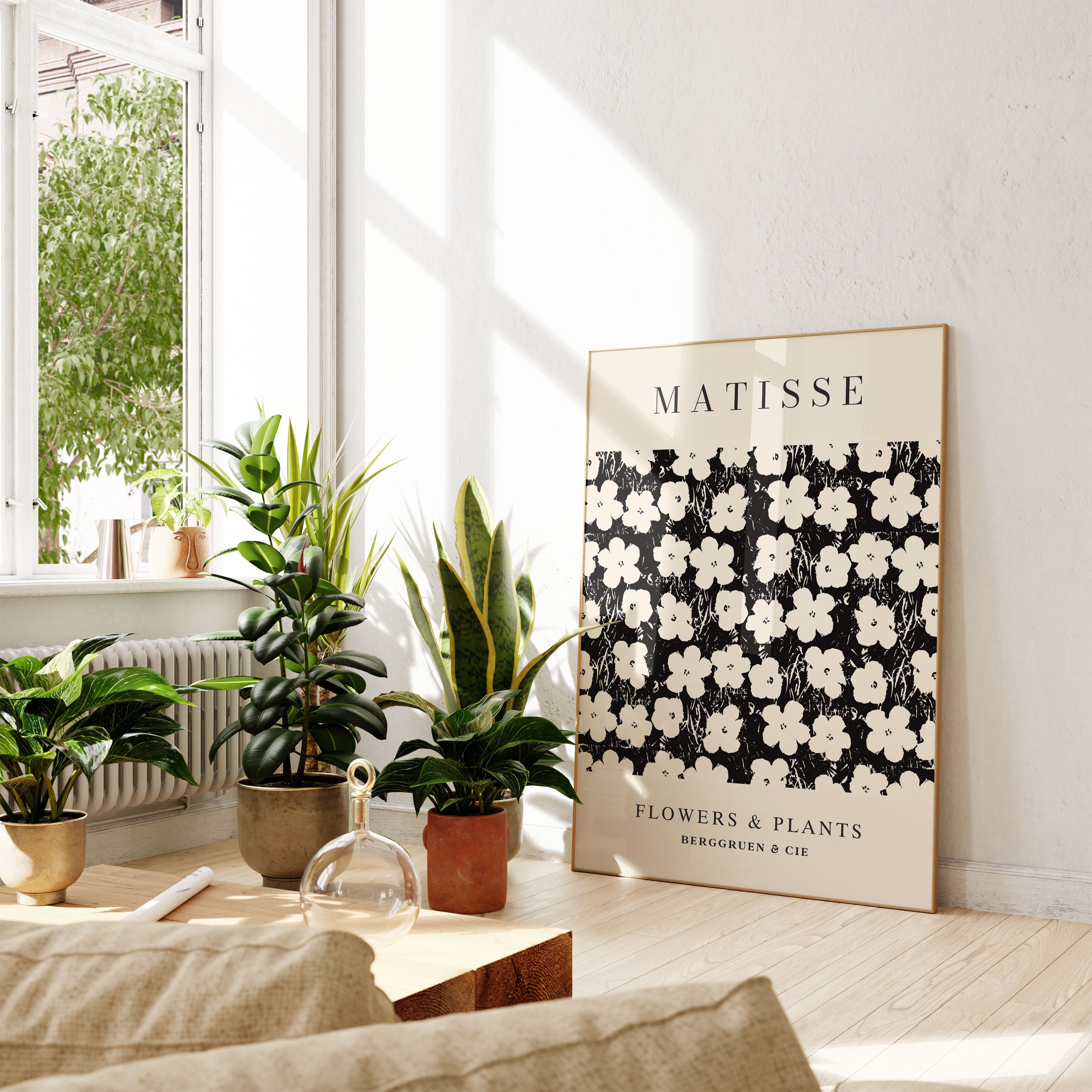Henri Matisse Floral Pattern Print Minimalist Flower Wall Art Poster ...