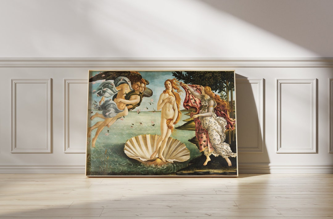 Botticelli the Birth of Venus Poster, Famous Oil Painting Print, Gallery Wall Art, Popular ...