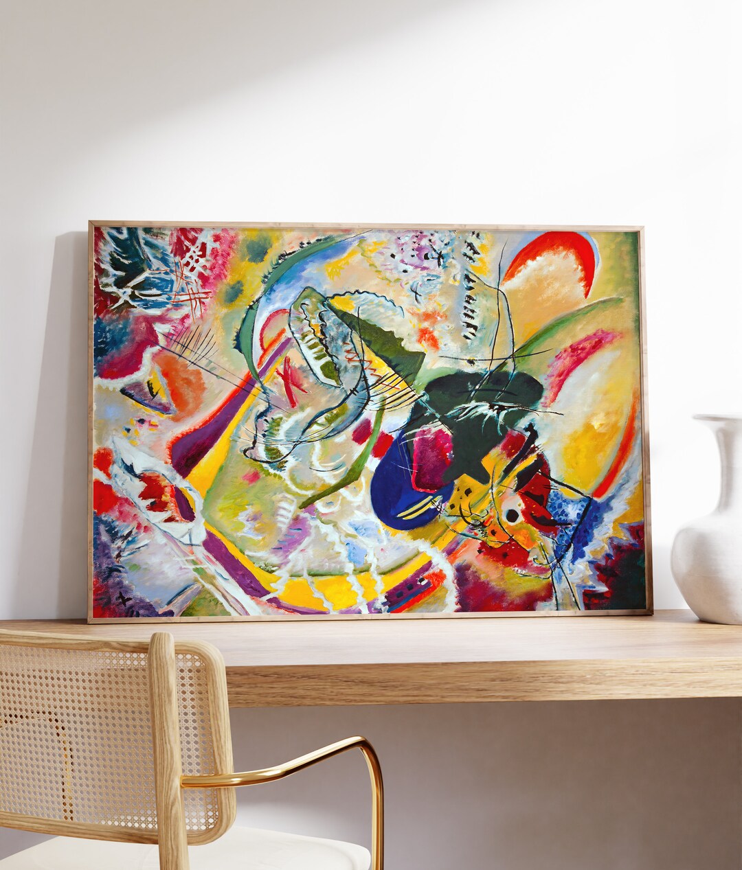 Kandinsky Improvisation 35 Abstract Print, Vibrant Colourful Poster ...