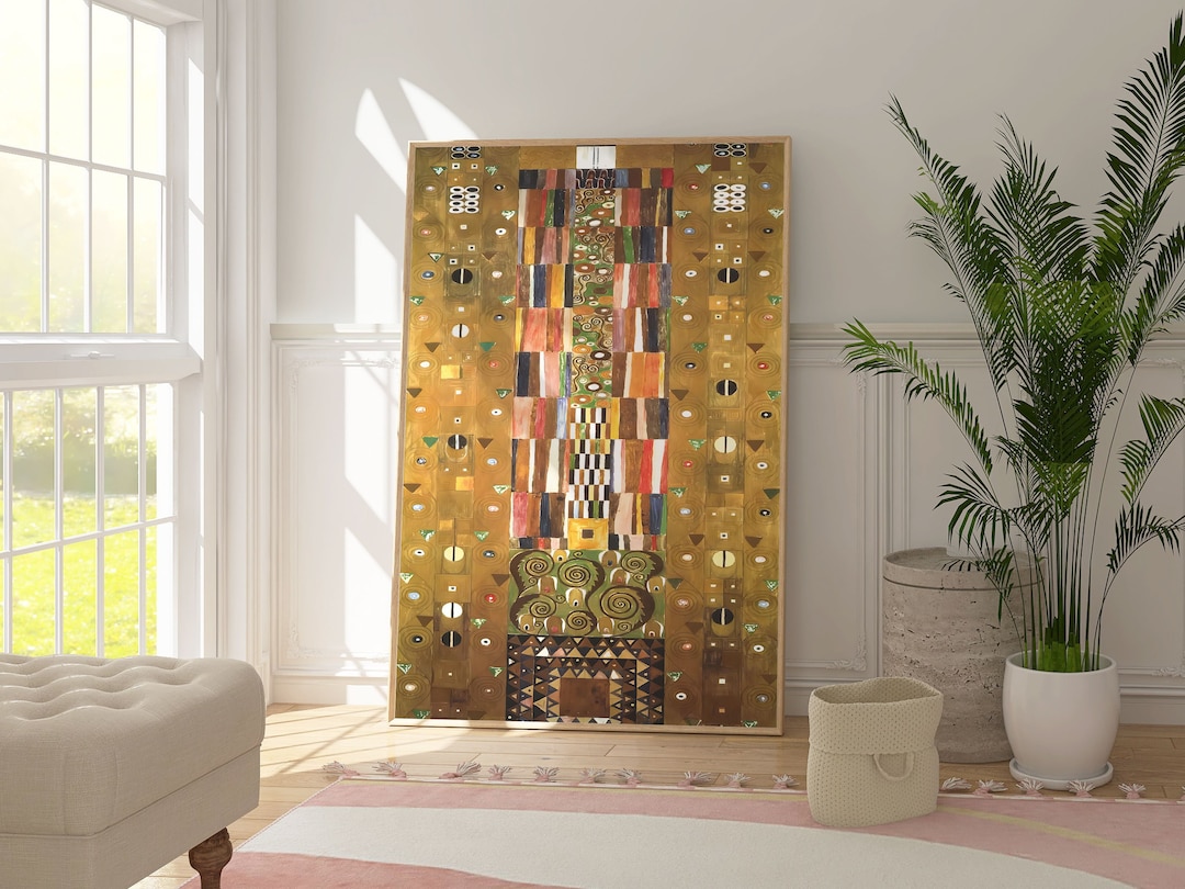 Gustav Klimt Gold Abstract Print, Modern Wall Art Decor, Contemporary ...