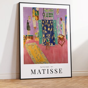 Henri Matisse the Pink Studio Print, Gallery Wall Art, Modern Famous ...