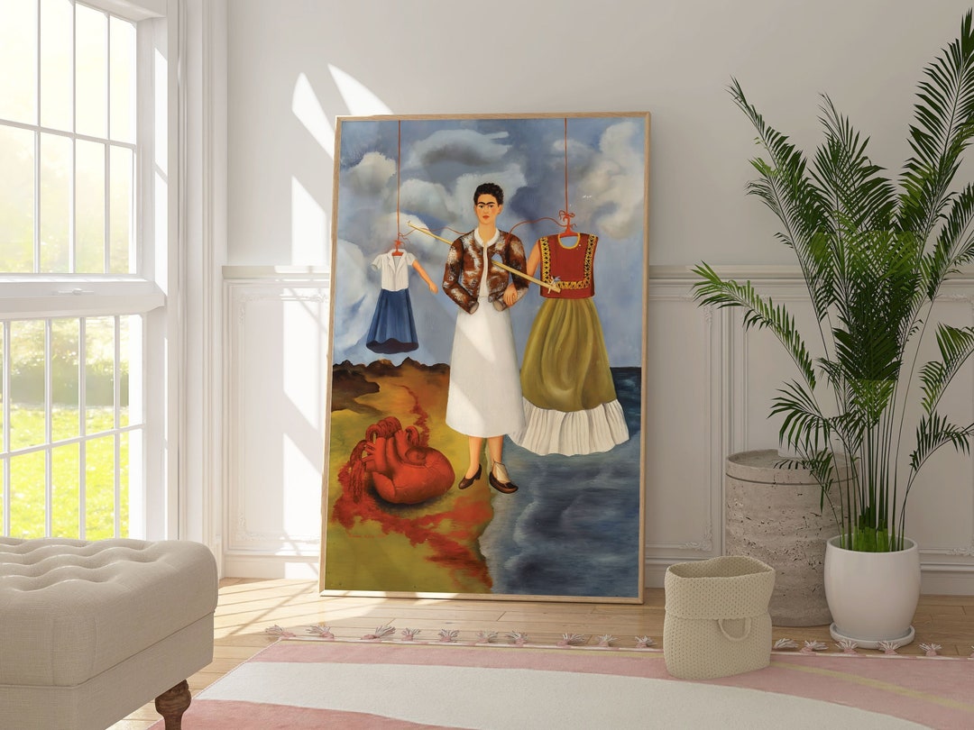 Frida Kahlo Memory the Heart Abstract Poster, Surrealism Print ...