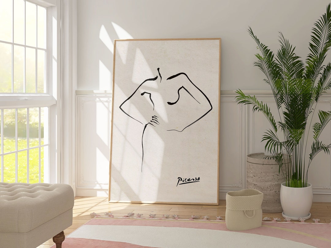 Pablo Picasso Scandinavian Woman Body Print, Modern Gallery Wall Art - Etsy