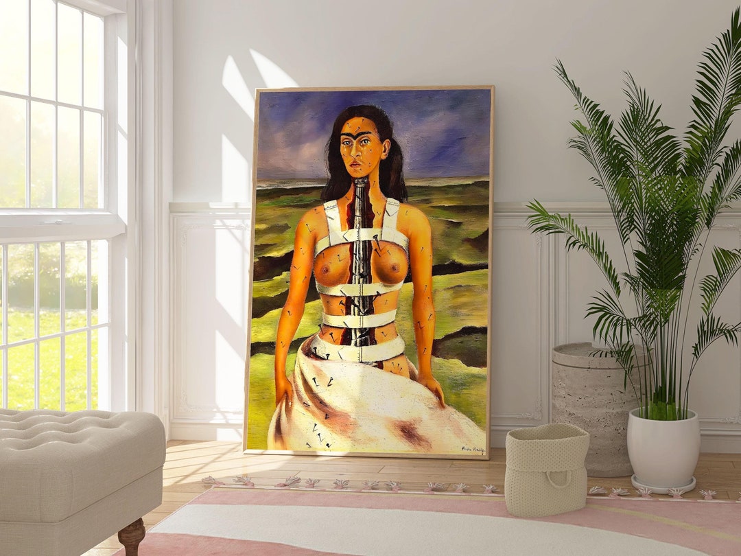Frida Kahlo the Broken Column Print, Abstract Art Poster, Surrealism Female Artist, Popular ...