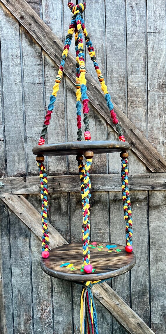 Double Hanging Birdy Shelf - Etsy