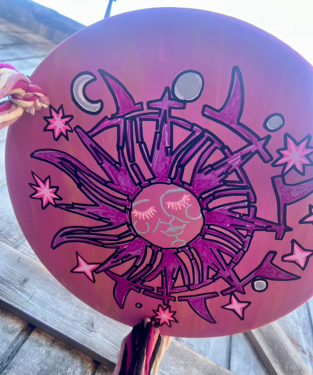 Pink Sun Hanger Plate - Etsy