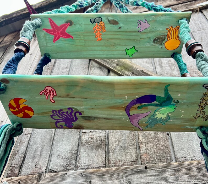 Hanging Sea Creatures Double Shelf - Etsy