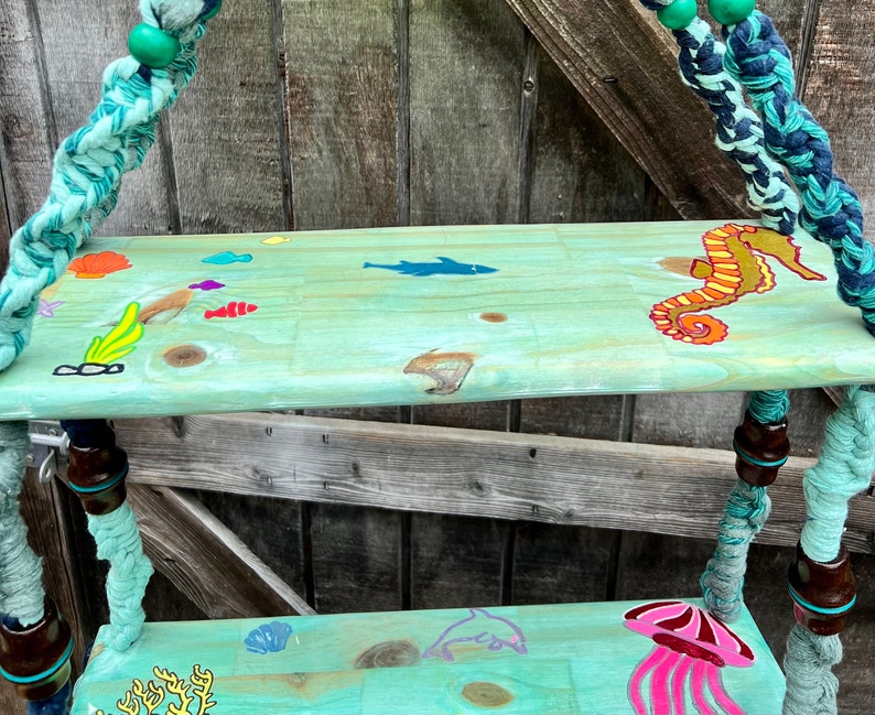 Hanging Sea Creatures Double Shelf - Etsy