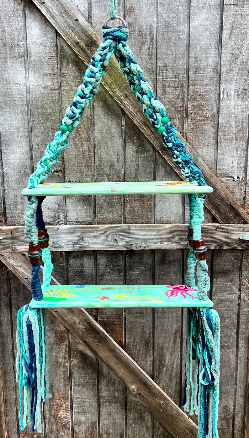 Hanging Sea Creatures Double Shelf - Etsy