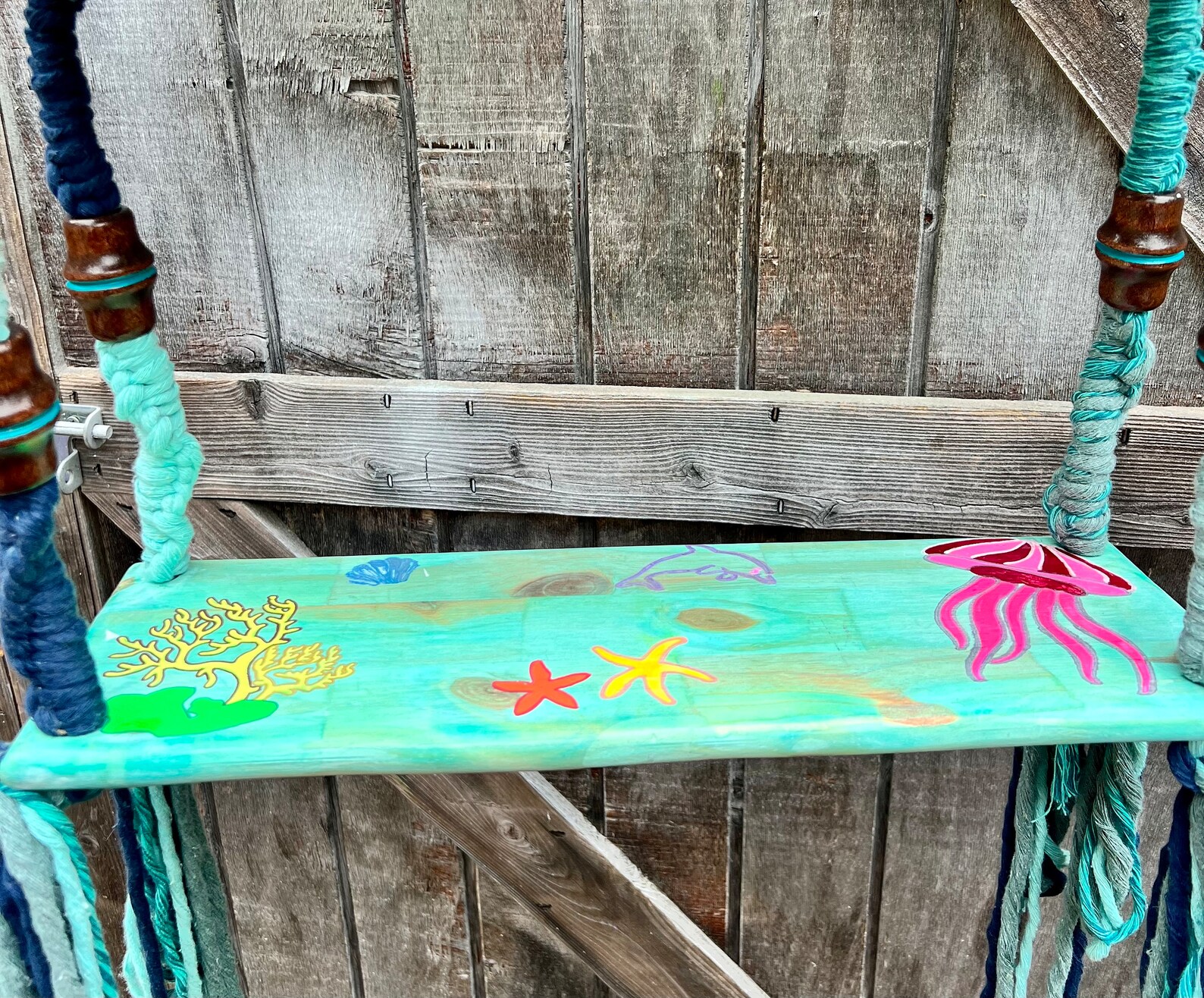 Hanging Sea Creatures Double Shelf - Etsy