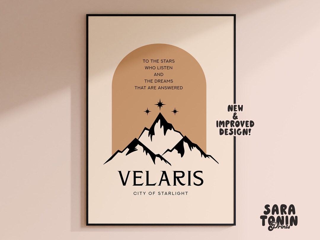 DIGITAL PRINT Velaris Print ACOTAR Boho Poster Printable - Etsy Singapore