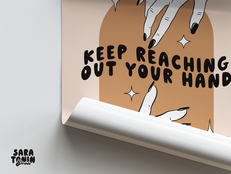 Keep Reaching Out Your Hand Print ACOTAR Boho Poster - Etsy
