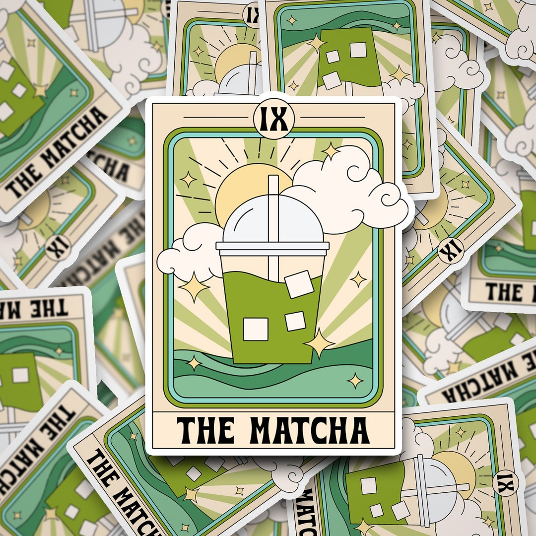 The Matcha Tarot Card Vinyl Decal Sticker Satin Finish - Etsy