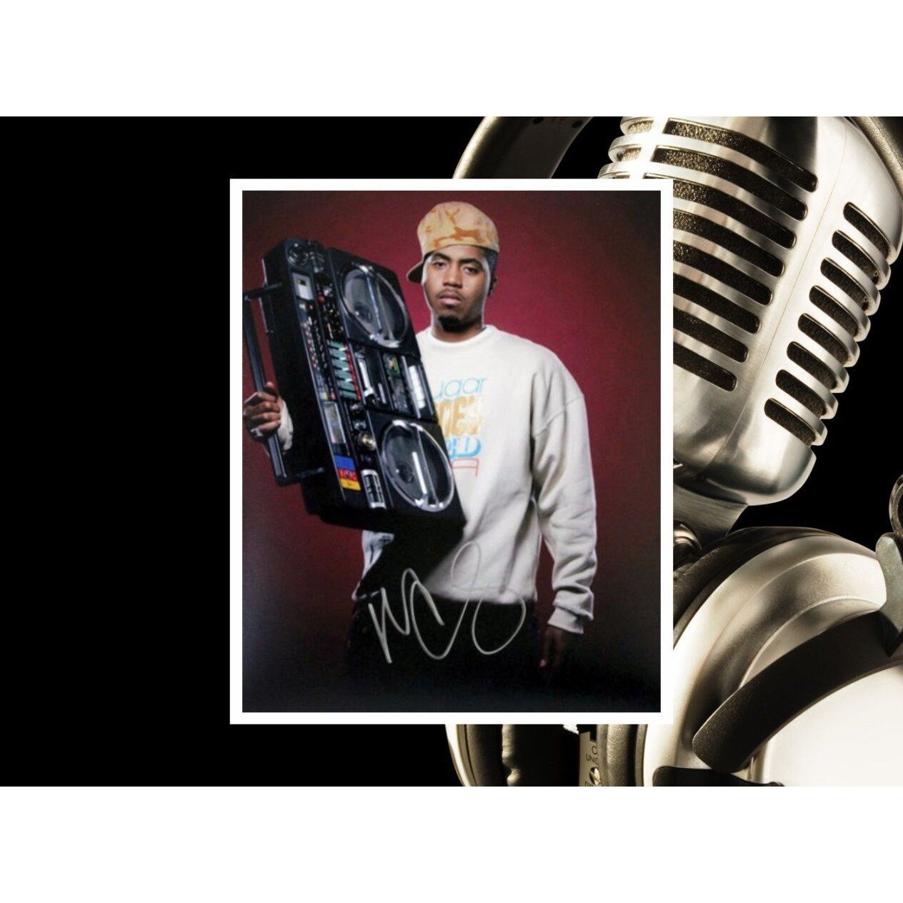 Nas Nasir Bin Olu Dara Jones 8 by 10 Photographs Signed With - Etsy