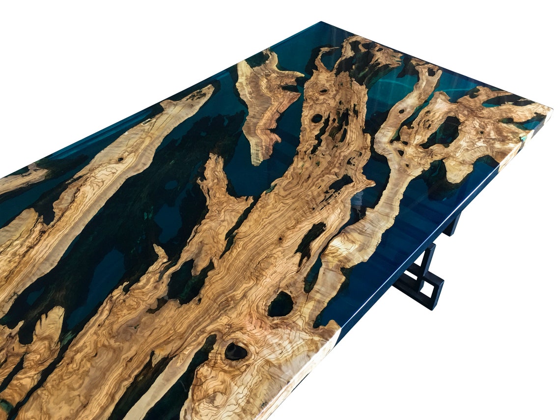 Raft Azul Epoxy River Dining Table - Etsy