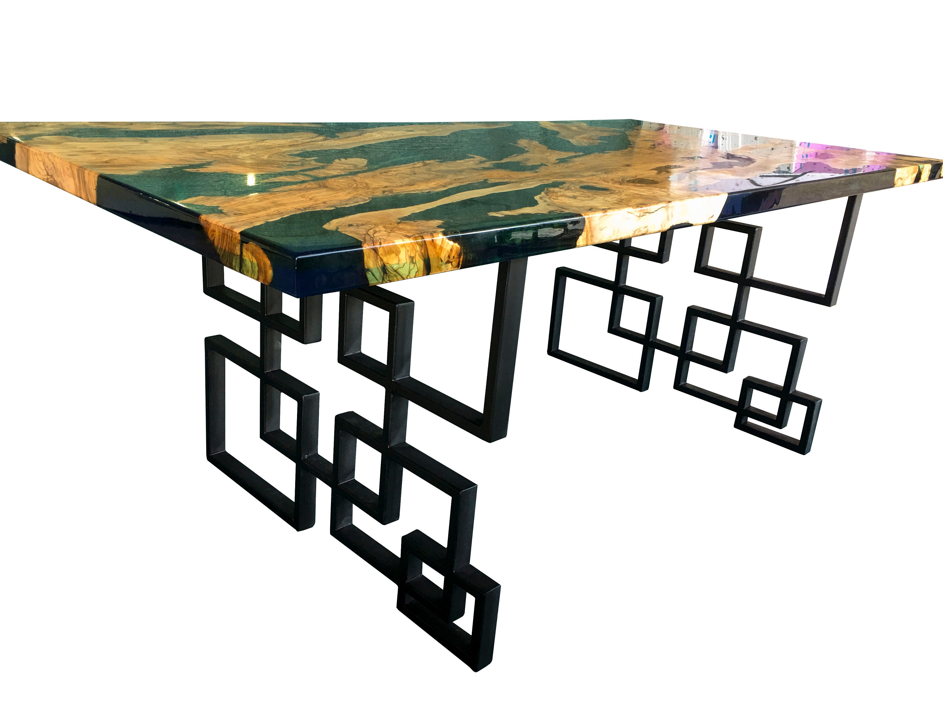 Raft Azul Epoxy River Dining Table - Etsy