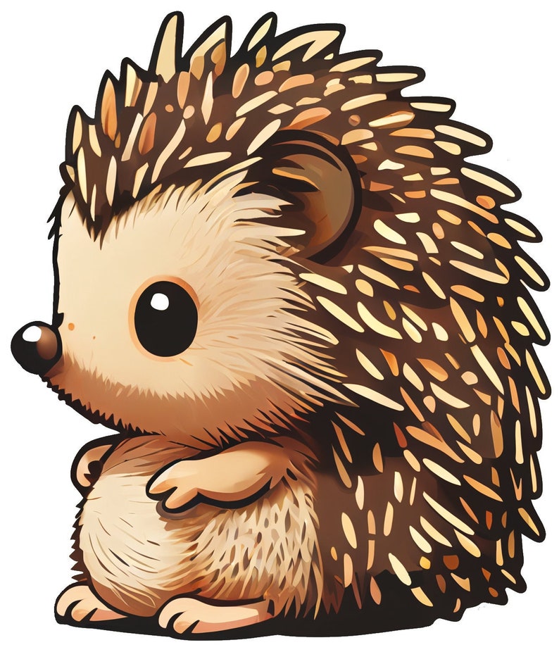 Hedgehog Sticker - Etsy