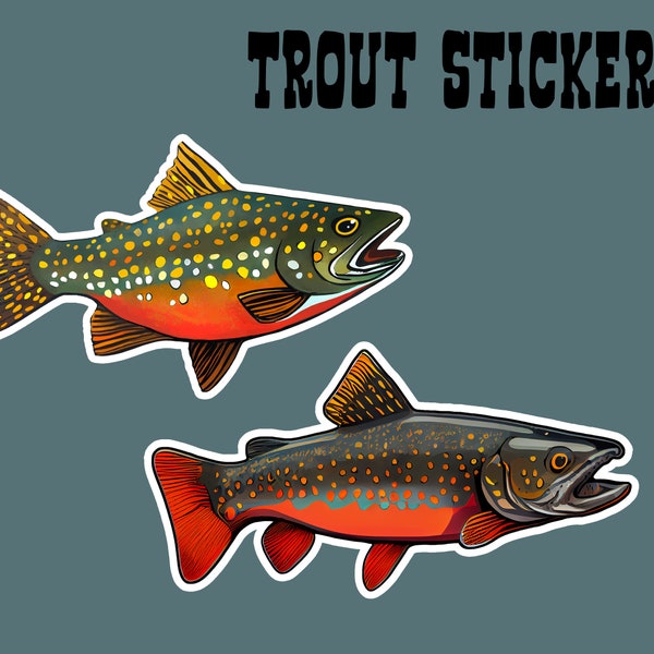 Trout Decal - Etsy