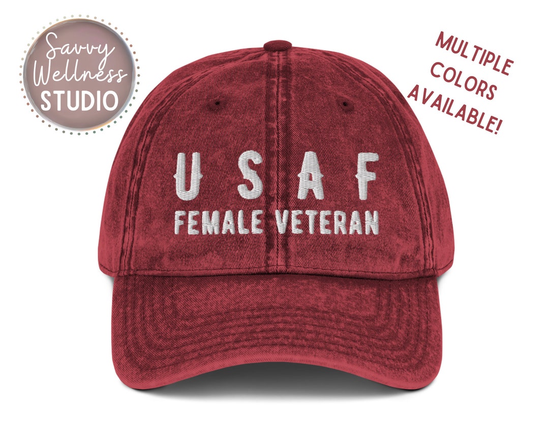 Air Force Female Veteran Hat, Female Veteran Hat, Gift for Veteran ...