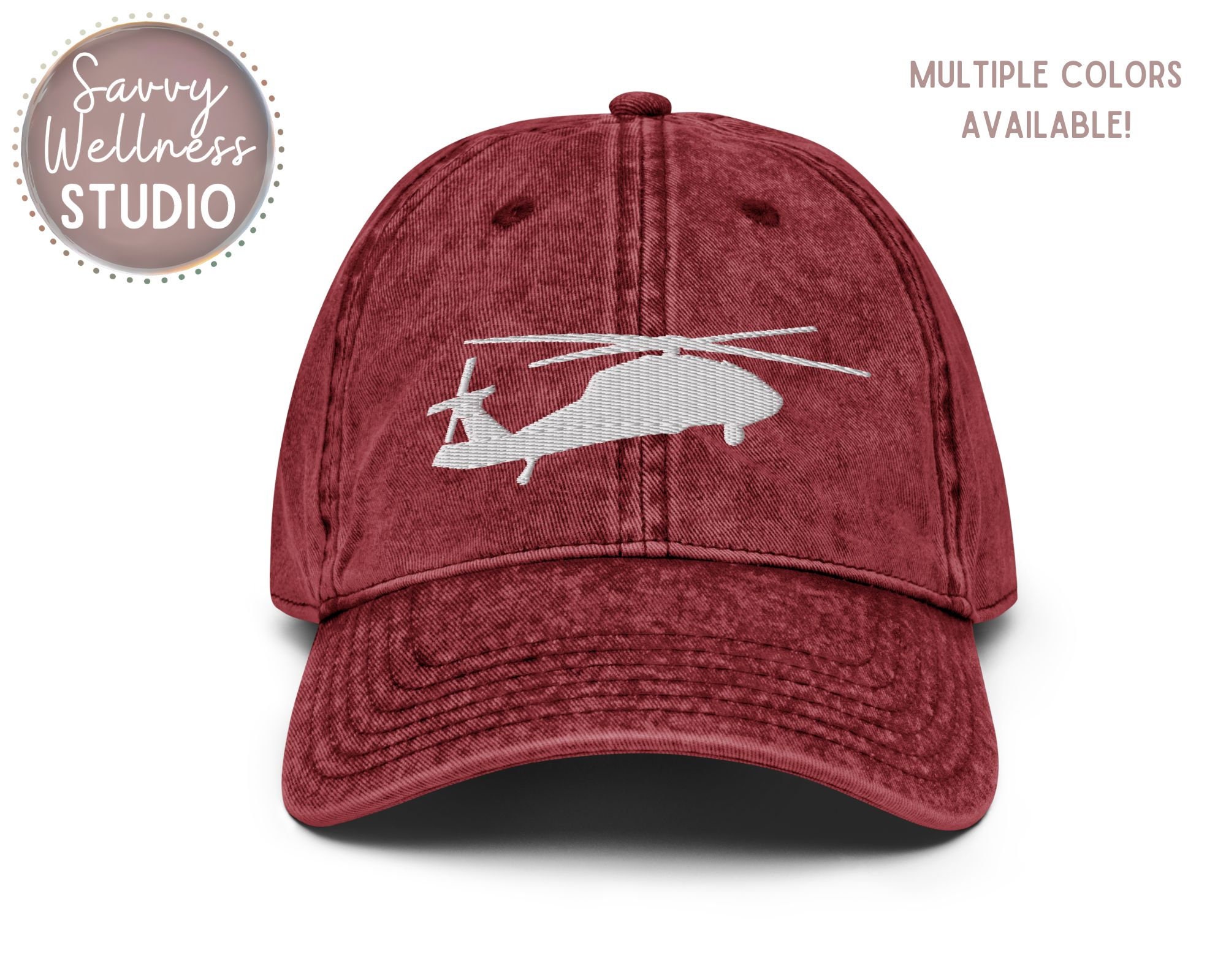 Black Hawk Helicopter Baseball Cap, Embroidered Airplane Hat, Pilot ...