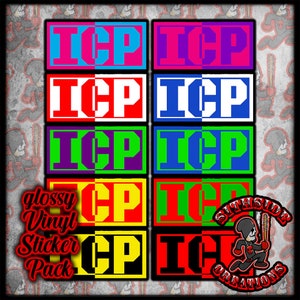Insane Clown Posse - Glossy Sticker Pack - Carnival of Carnage ICP ...