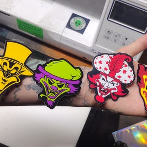 Insane Clown Posse - Glossy Sticker Pack - Jokers Cards Faces - Etsy