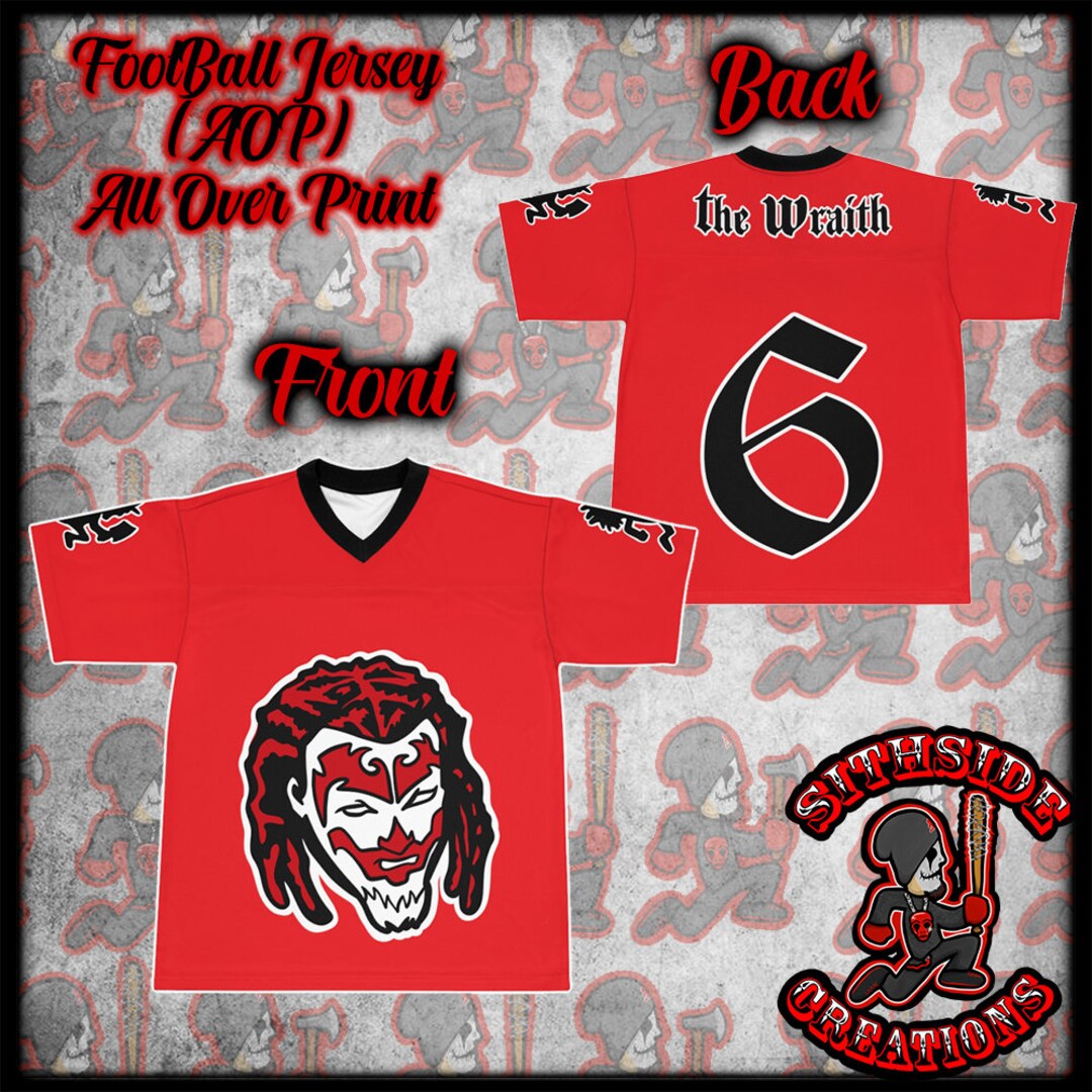 Shaggy Wraith (sithside Remake) Football Jersey (AOP) - Insane Clown ...