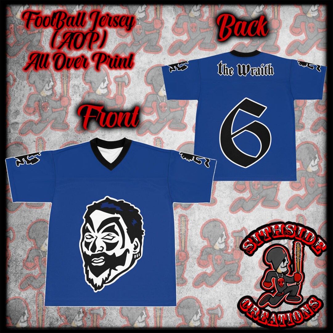 Violent J Wraith (sithside Remake) Football Jersey (AOP) - Insane Clown ...