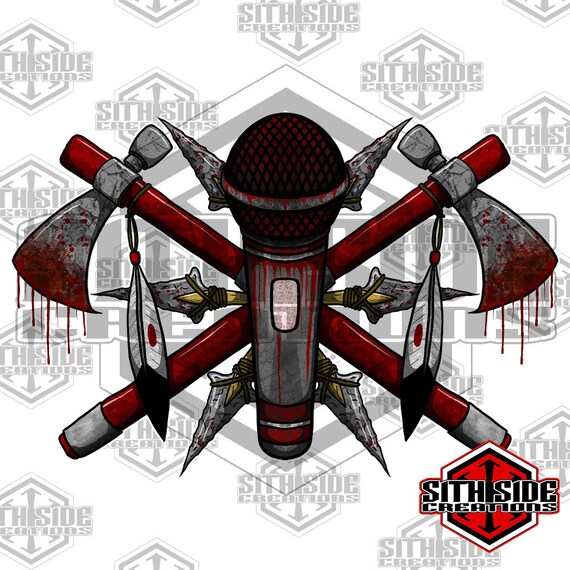 Native Hatchet Microphone PNG File Graphic Logo Design for - Etsy