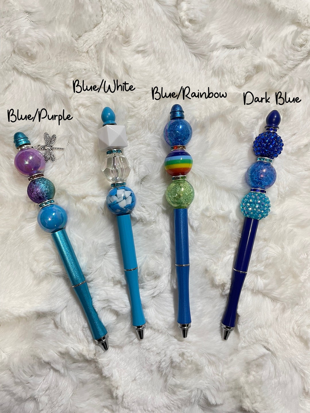 Beaded Pen, Bubblegum Bead Metal Pen, Ballpoint Personalized Pen ...