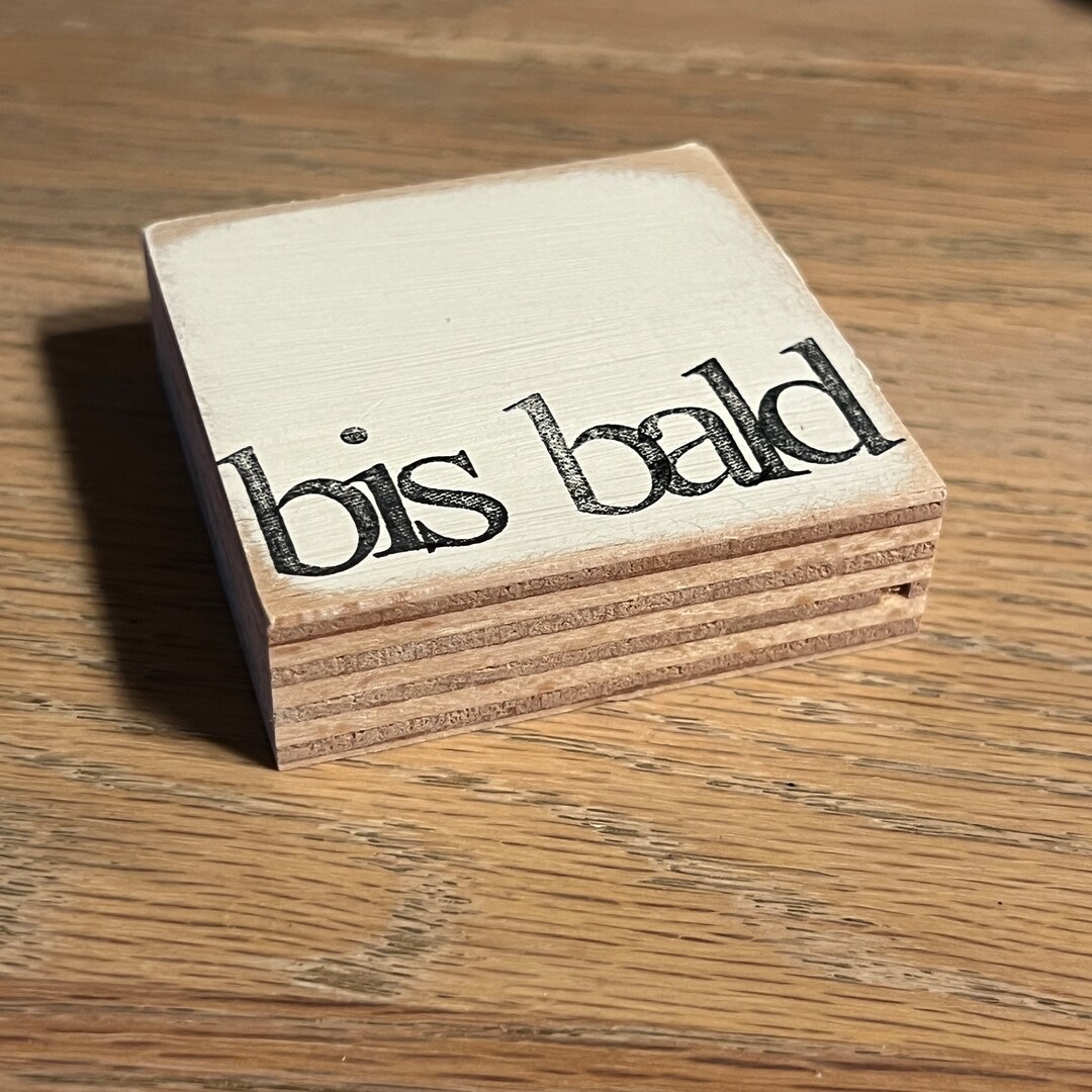 Kleines Holzschild mit Spruch-Bis bald-Abschied nehmen-Trauerschild ...